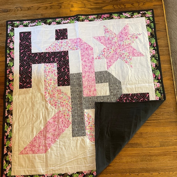 Hand Crafted | Bedding | Breast Cancer Lap Quilt | Poshmark